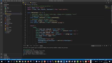 Belajar React Native Hooks Usestate Youtube