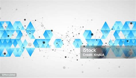 과학 기술 프리젠 테이션을위한 템플릿 플렉서스 스타일 배경 브로셔 디자인 템플릿입니다 벡터 그림입니다 0명에 대한 스톡 벡터 아트 및 기타 이미지 Istock