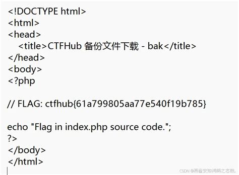ctfhub：信息泄露所有题目 ctfhub题目 csdn博客