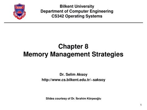 PPT Chapter 8 Memory Management Strategies PowerPoint Presentation Free Download ID 9334317