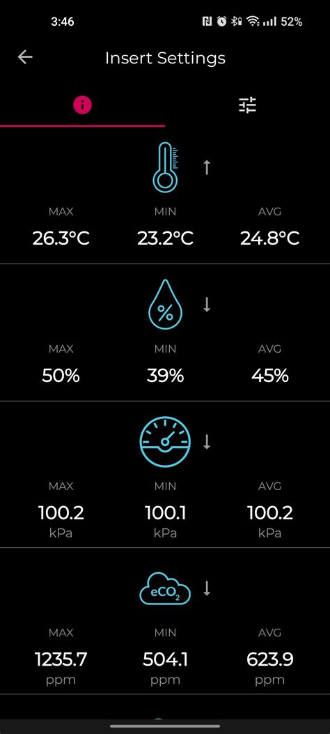 Temperature Insert Calibration Swidget