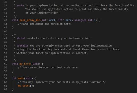 Solved Arrays In C Implement A Function That Compares Each