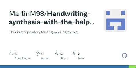 GitHub MartinM Handwriting Synthesis With The Help Of Machine Learning This Is A Repository