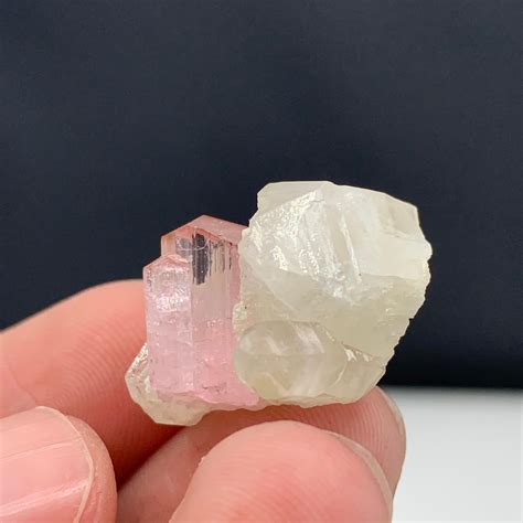 35 Carat Cute Pink Tourmaline Specimen With Quartz From Kunar