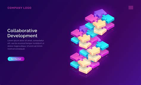 Collaborative Development Isometric Concept Stock Illustration Download Image Now Istock