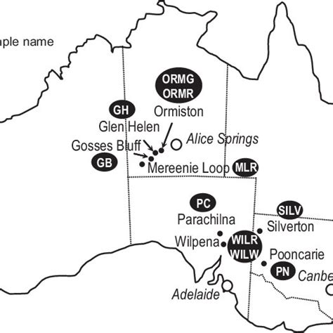 Location Map For Samples See Text For Details Download Scientific Diagram