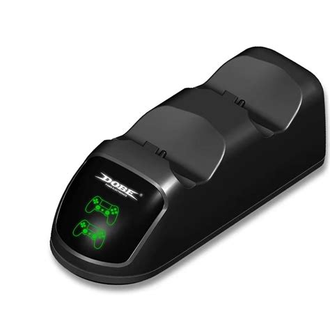 Докинг станция за контролер Съвместима с Ps4 Led индикатор Черна Emag Bg