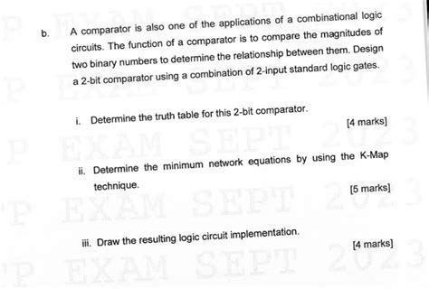 Solved B ﻿a Comparator Is Also One Of The Applications Of A
