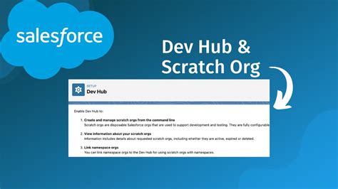 salesforce dev hub and scratch org setup for lightning web components