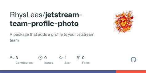 Github Rhysleesjetstream Team Profile Photo A Package That Adds A