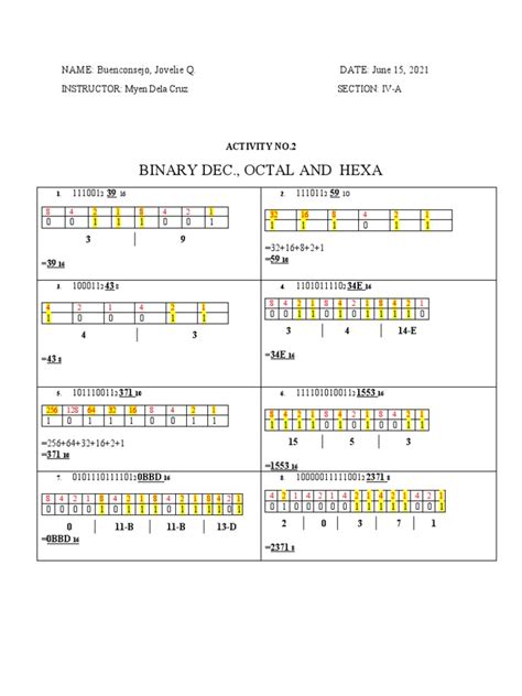 Act2 Binary Decocta And Hexa Pdf Arithmetic