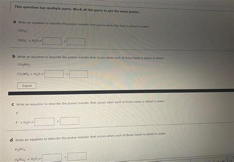 write an equation to describe the proton physical chemistry