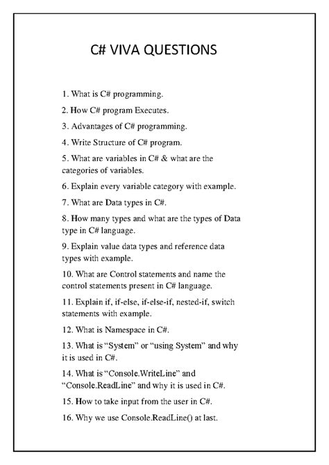 C Viva Questions C Viva Questions What Is C Programming How C