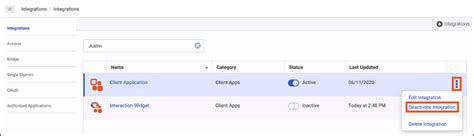 Deactivate An Application Integration Genesys Cloud Resource Center