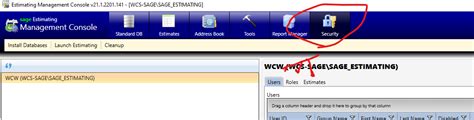 estimating database sage estimating general discussion sage