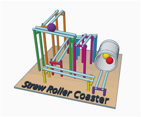 Design A Straw Roller Coaster Using Tinkercad Tinkercad