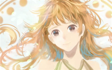Safebooru 1girl Bangs Bare Shoulders Brown Eyes Closed Mouth Floating