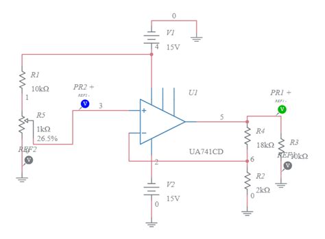 Vcvs Feedback Op Amp Circuit Multisim Live