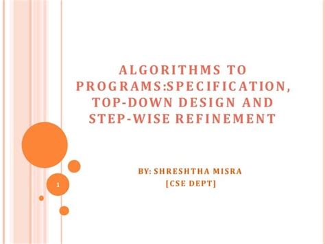 Program Logic Formulation Pptx