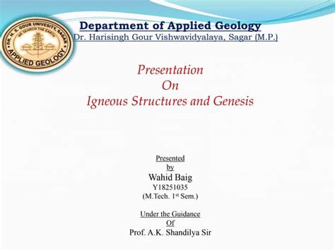 11 Introduction Of Geologybranches And Scope Of Geology Pptx