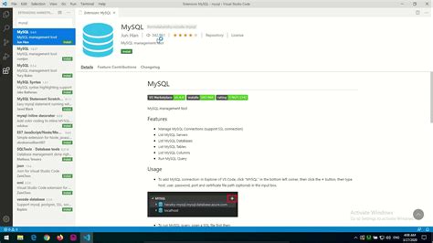 How To Use Vscode To Mysql YouTube