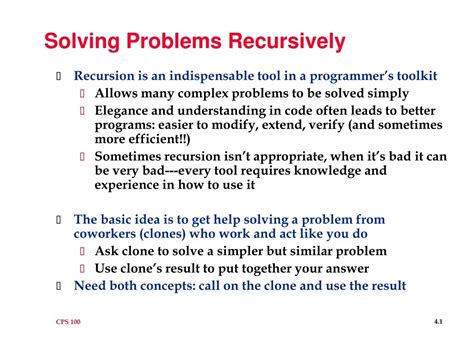Ppt Solving Problems Recursively Powerpoint Presentation Free