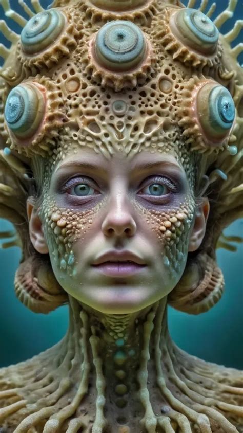 Grotesque Starfish Woman 8k Uhd Photorealistic H