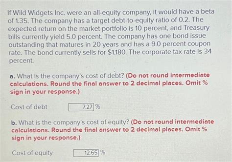 Solved please calculate the cost of equity, it is wrong | Chegg.com