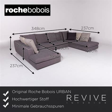 Roche Bobois Ecksofa Urban Grau Stoff 2 Hand Revive De
