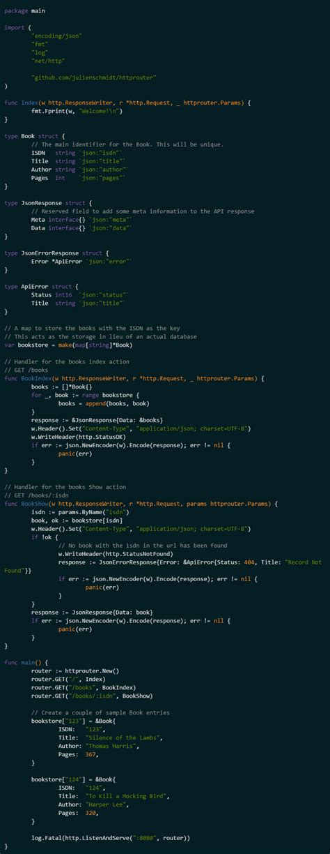Golang使用 httprouter 构建 API 服务器 小专栏