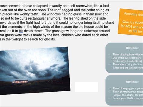 Creative Writing Aqa Language Paper 1 Section B Revision Teaching