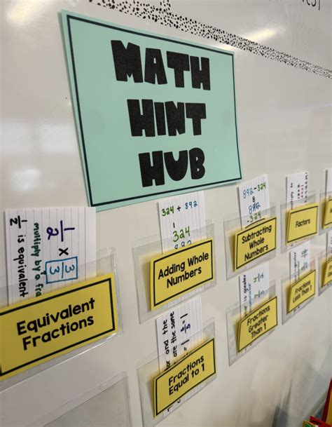 Increase Independence With The Math Hint Hub Math With Ms Matherson