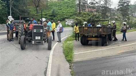 ට්‍රැක්ටරයේ ගොස් ටේලරය පෙරළී අටක් රෝහලේ අරුණ