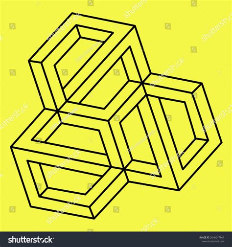 Sacred Geometry Optical Illusion Shape Vector Stock Vector Royalty Free 2016047867 Shutterstock