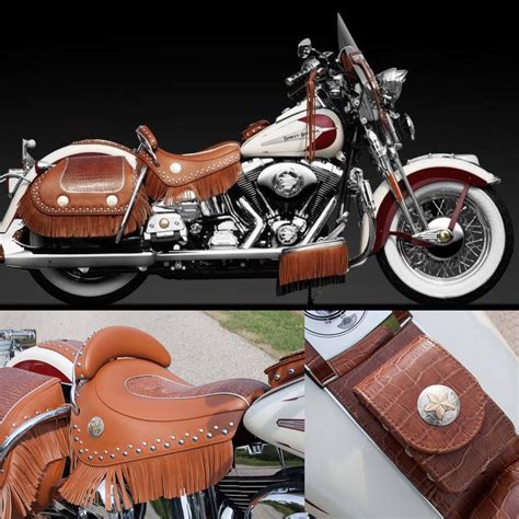 Vintage Indian Motorcycle With Fringes