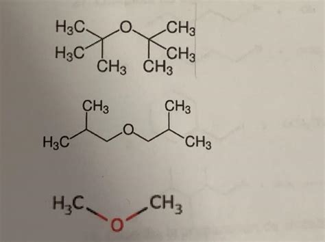 Solved Name The Following Ethers Draw The Molecule Name The Chegg Com