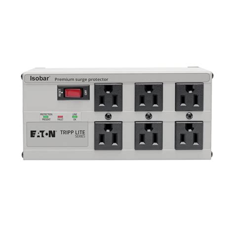 Isobar Surge Protector 6 Outlet 3300 Joules Metal Case Eaton