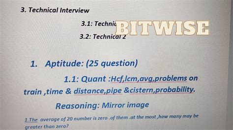 Bitwise Interview Questions🙋 Youtube