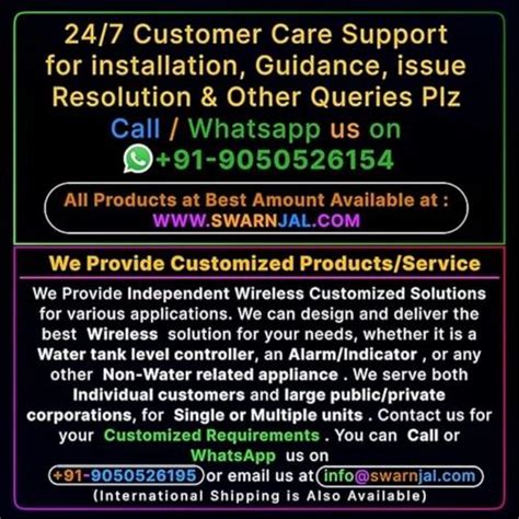 Wireless Fully Automatic Water Pump Controller And Level Indicator With Dry Run Protection At Rs