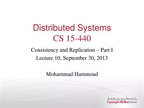 Ppt Distributed Systems Cs 15 440 Powerpoint Presentation Free