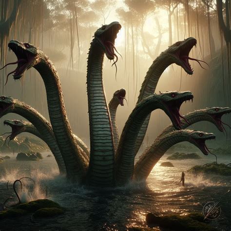 The Hydra Of Lerna By Gallerybrisart On Deviantart