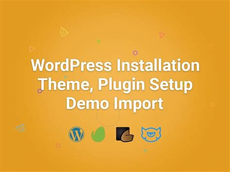 WordPress Install Theme Setup Like Demo ThemeForest TemplateMonster Upwork
