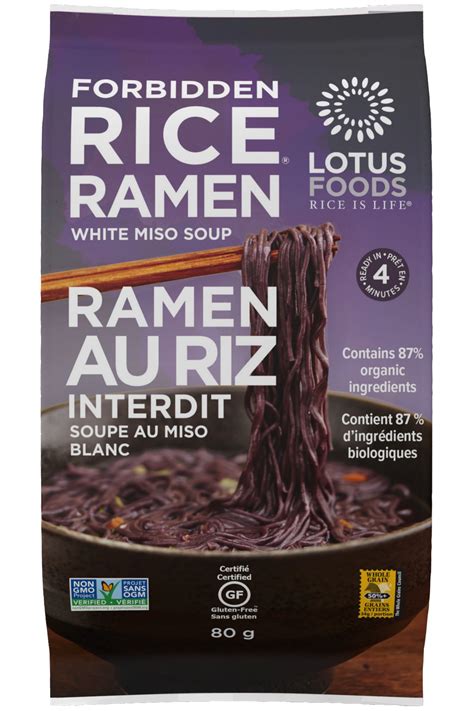 Lotus Rice Forbidden Rice® Ramen Black Rice 80 G — Goodness Me