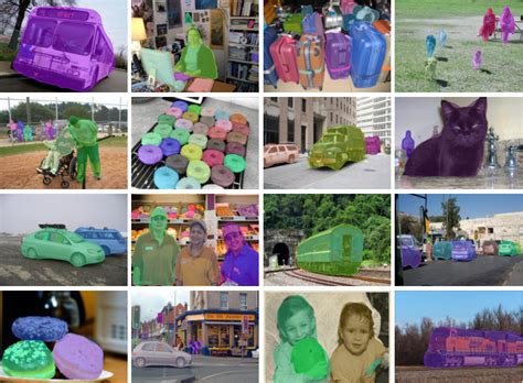 instance segmentation results of the proposed algorithm on the coco2017