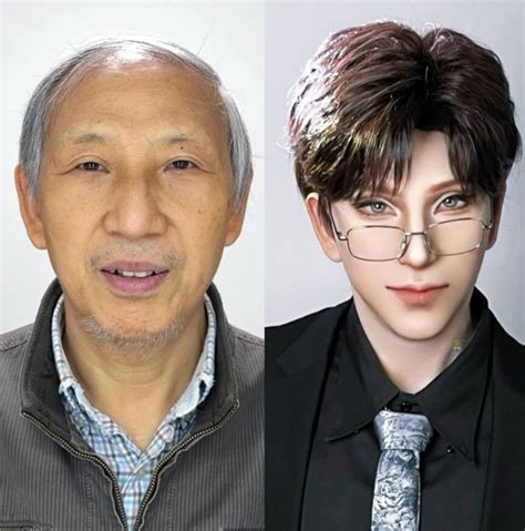 گریمور آماتور چینی، چهره پدربزرگ خود را شبیه شخصیت‌های کارتونی کرد عکس