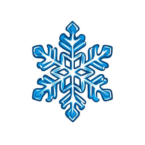 Bold Blue Snowflake Vector Design Stock Illustration Illustration Of Choice Striking 344465156