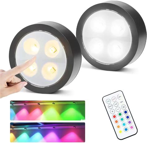 Stick On Lights With Remote Shelf Lights Battery Operated Push Lights
