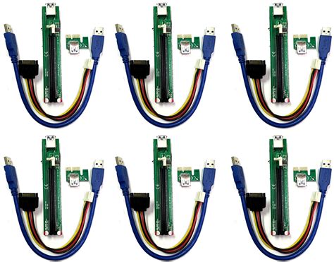 6 1 Gpu Mining Rig Open Air Frame Computer Case Chassis With 6 Usb Risers 1st Mining Rig