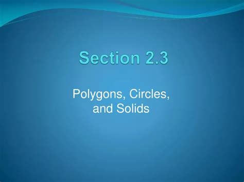 PPT Section 2 3 PowerPoint Presentation Free Download ID 6302693