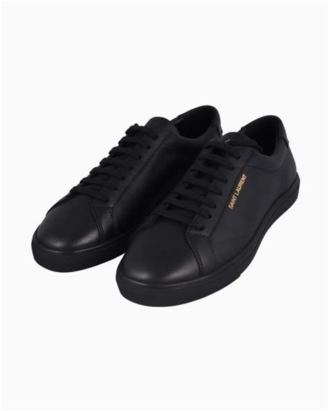 Tênis Saint Laurent Original Andy Couro Preto Feminino